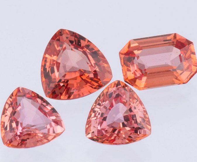 Paparacha Pink-Orange Synthetic Sapphire Raw Gemstone