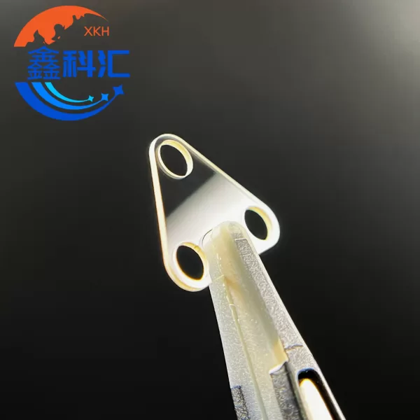 Precision Sapphire Triangular Plate with Custom Through-Hole - Sapphire ...