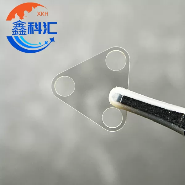 Precision Sapphire Triangular Plate with Custom Through-Hole - Sapphire ...
